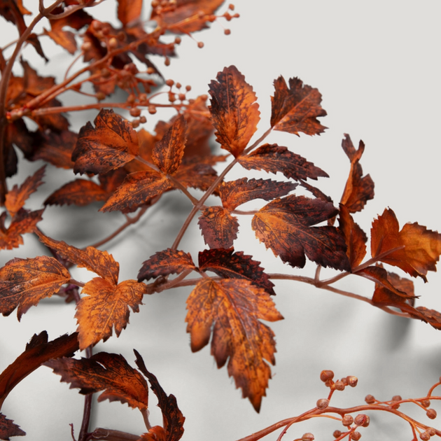 garland :: brown artificial cimicifuga ramosa seeded leaf – raye & mae ...